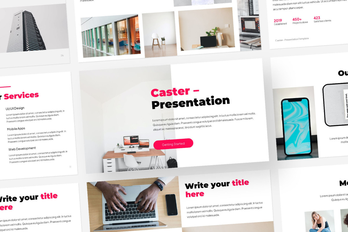 Caster - Google Slides Presentation Template | Nulivo Market